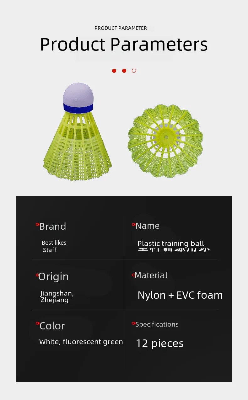 Competition Badminton Shuttlecocks 12-Pack: Durable Nylon for Indoor ...