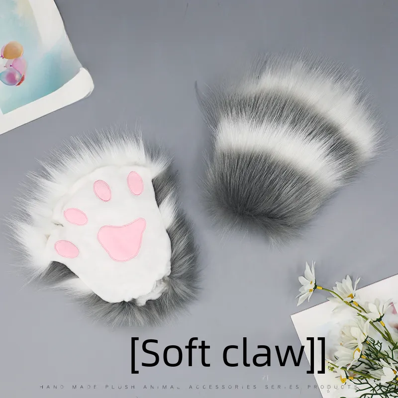 DHgate.com:Plush Animal Claw Gloves, Cute Cat Paw Mitten Cosplay ...