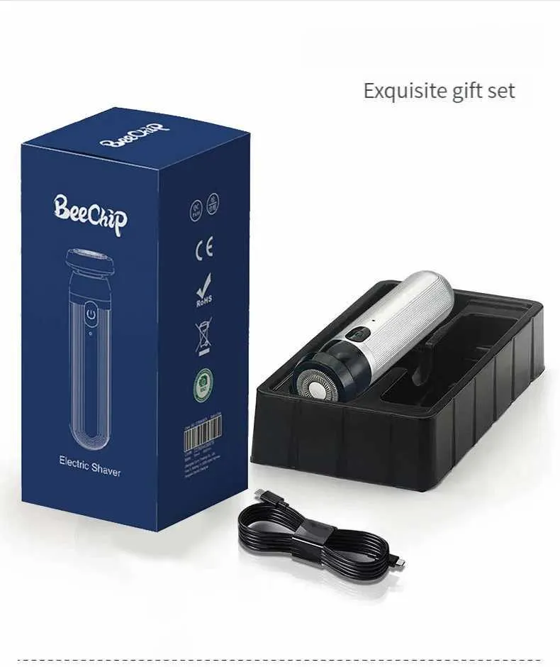 Mini Portable Electric Shaver: High-Speed Rechargeable Razor for Men ...