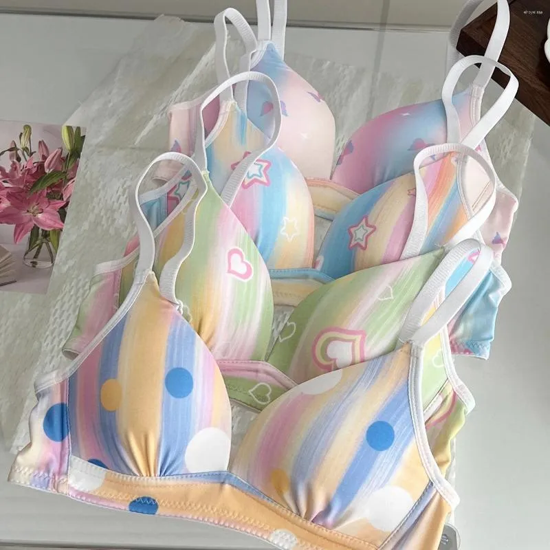 Sweet And Cute Dopamine Cute Bras For Young Girls Thin Cup Push Up ...
