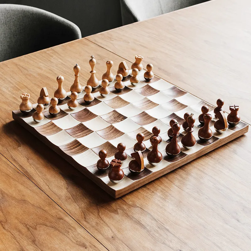 Luxury Wooden Chess Set: European Style, Handcrafted Tumbler Design For ...