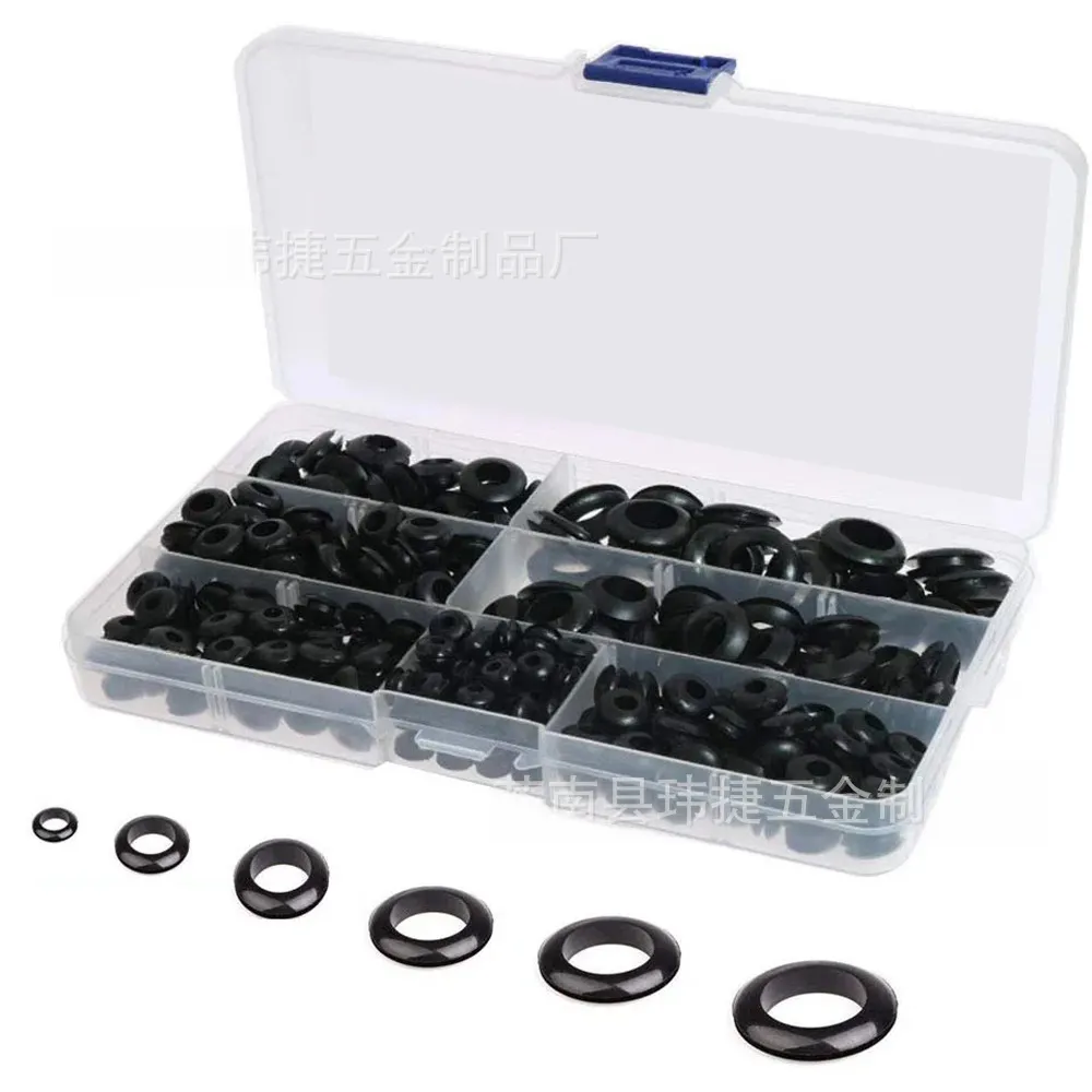 DHgate.com:260 PCS Black Rubber Guard Coil O-Rings - Double-Sided ...