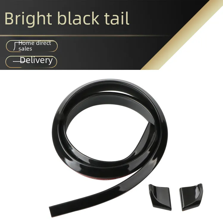 DHgate.com:Glossy Black Fixed Wing Non-Perforated Rubber Spoiler for ...