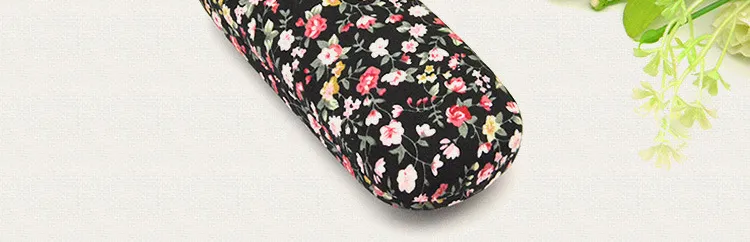 Floral Folding Glasses Box: Vintage Cotton Case for Feminine Glasses ...