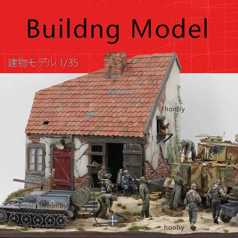 Model Building Kits 1/35 Model Scene Suite DIY Handmade Materials Scene ...