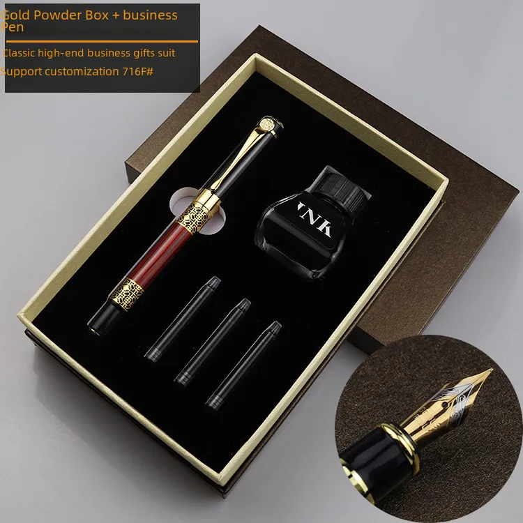 DHgate.com:Premium Wooden Pen Gift Set - Classic Business & Calligraphy ...