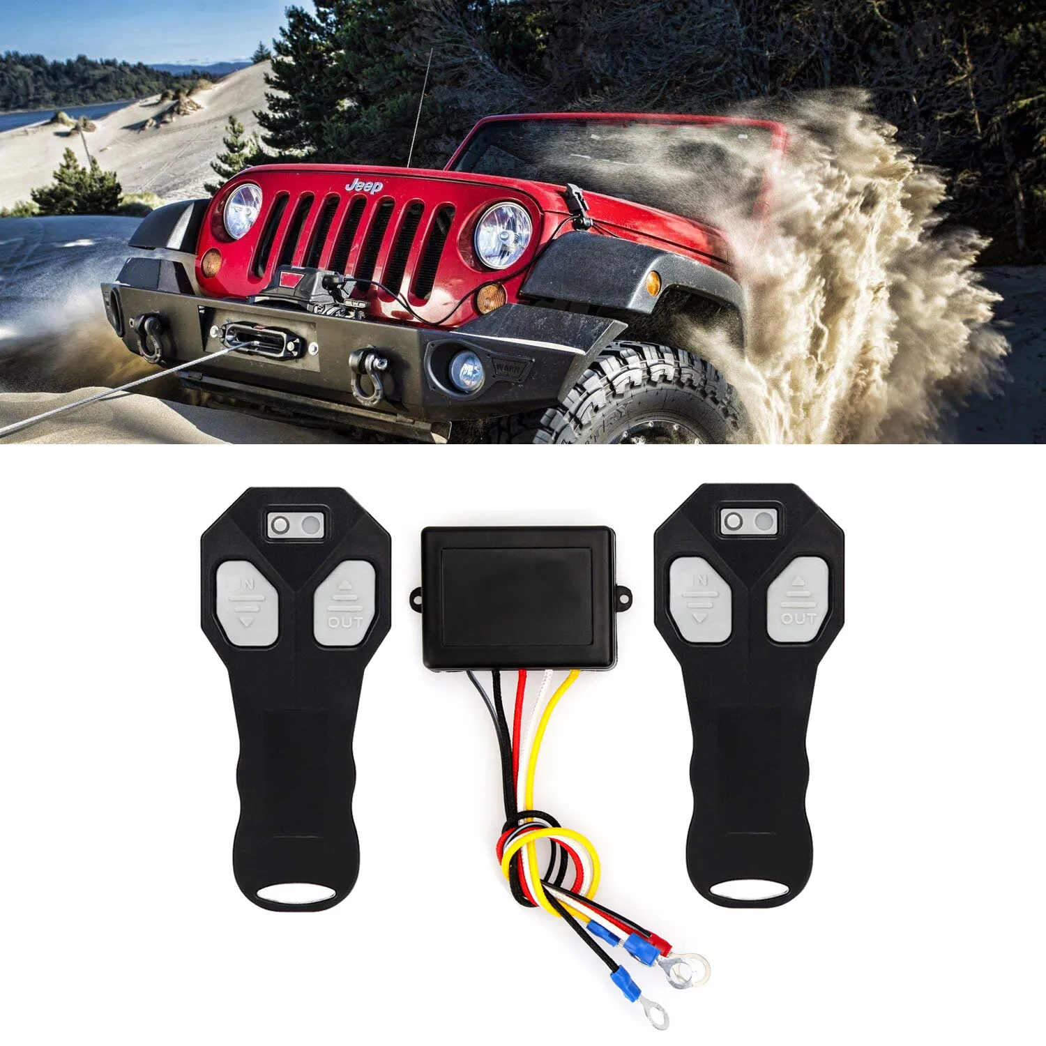 Universal Wireless Winch Remote Control: 9 30V Electric Winch Relay ...