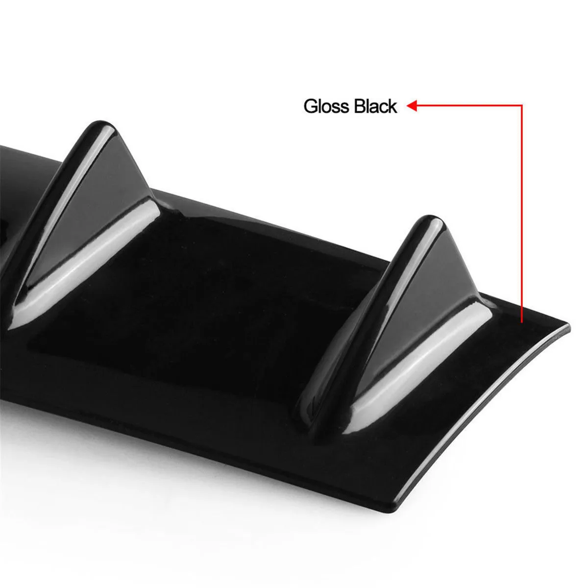 Universal 7-Wing Shark single fin Rear Rear spoiler with ABS Chassis ...
