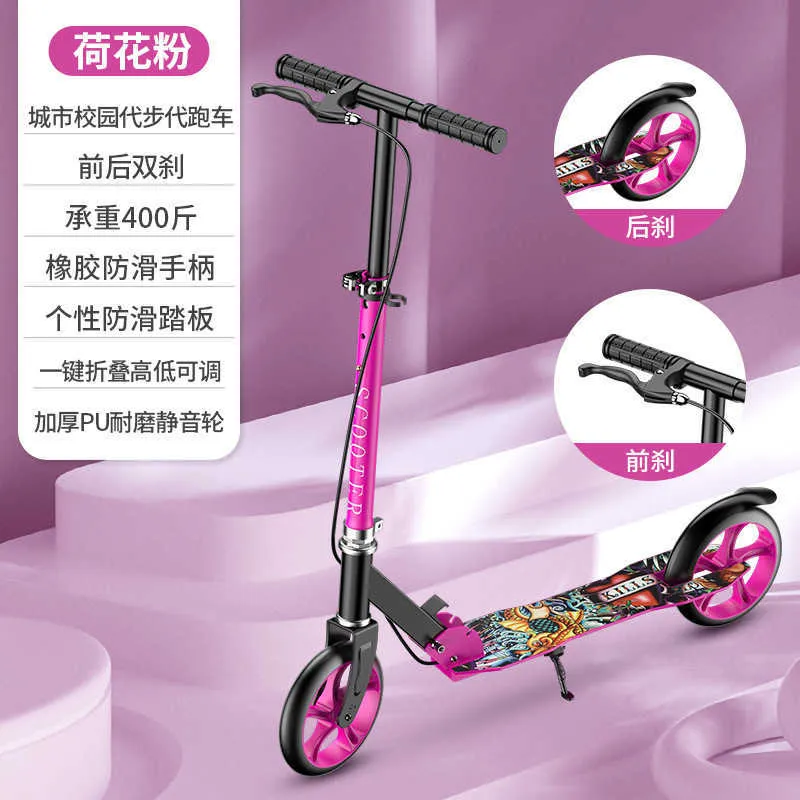 DHgate.com:Foldable Commuter Kick Scooter for Adults with Dual Brakes ...