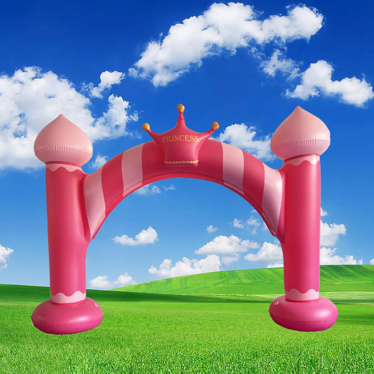Inflatable Pink Spray Arch: Kids' Outdoor Splash Pad Toy - Fun Water ...