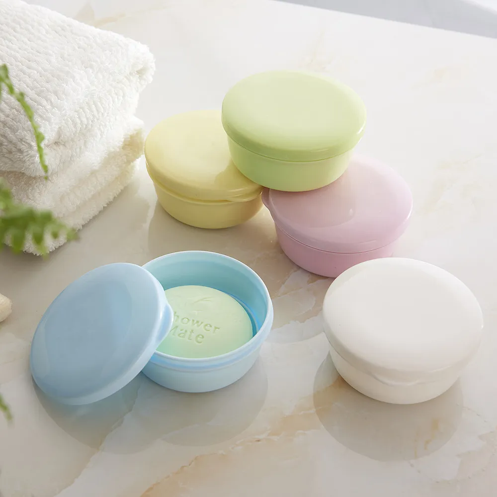 Portable Soap Saver: Creative Round Travel Soap Box, Perfect for ...
