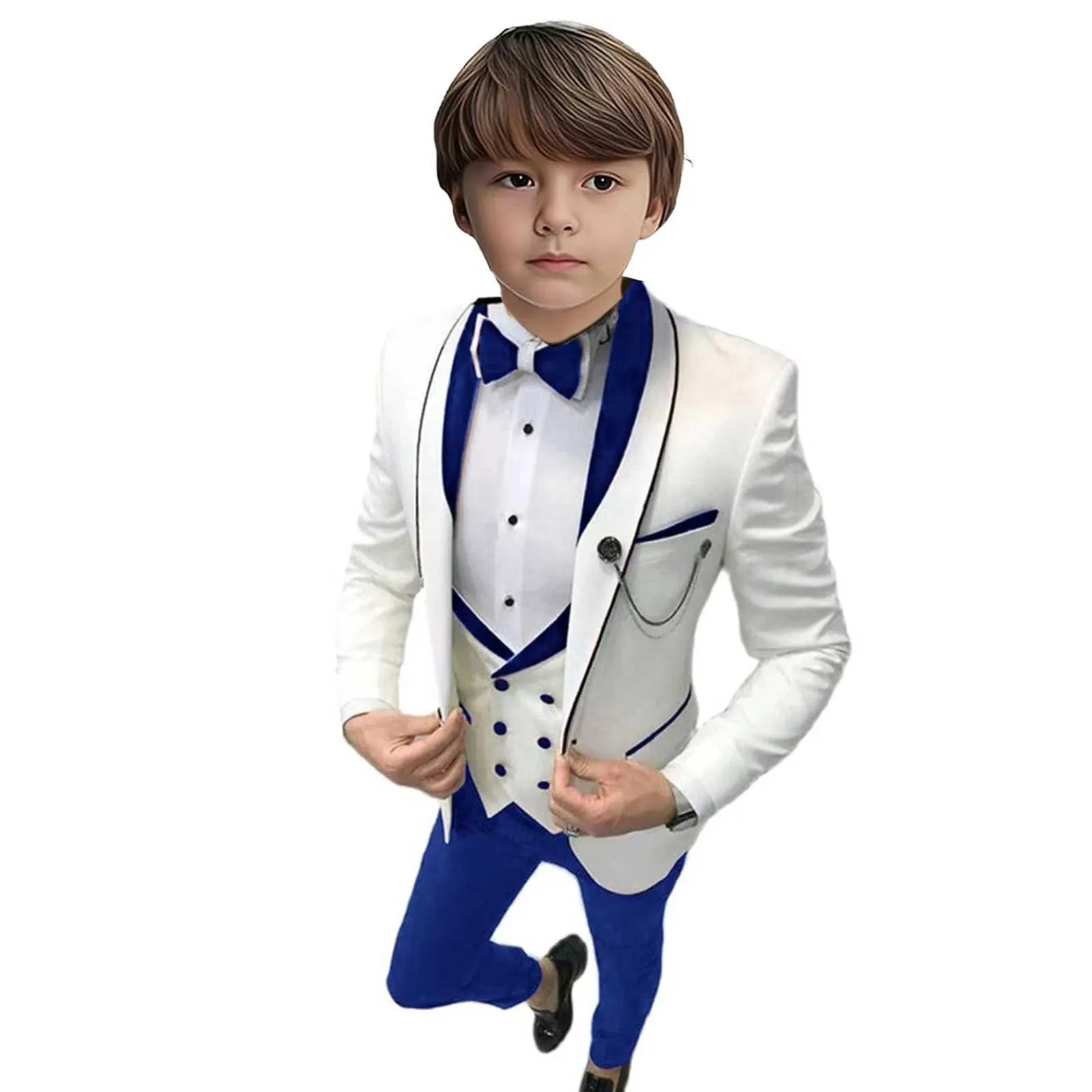 Suits Elegant Boys Formal Jacquard Suit Set - Wedding Flower Boy ...