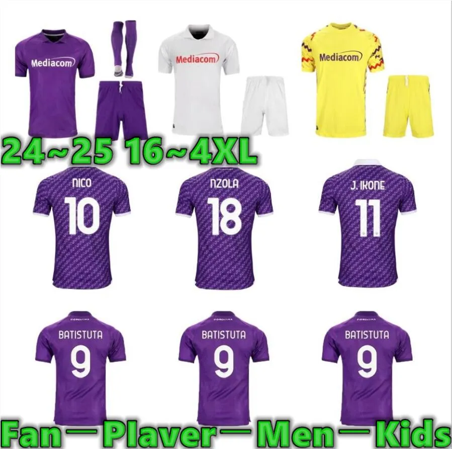 2024 25 Jerseys De Fútbol J. Ikone 2023 2024 Castrovilli Fiorentina ...