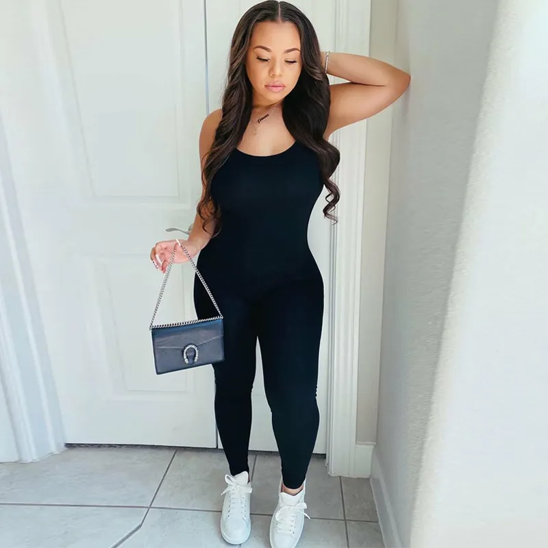 Sleek Backless Rompers & Jumpsuits: Sexy Sleeveless Bodycon for Summer ...