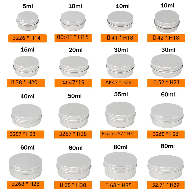 Ward 5ml-400ml threaded aluminum box tea candy aluminum box packaging ...