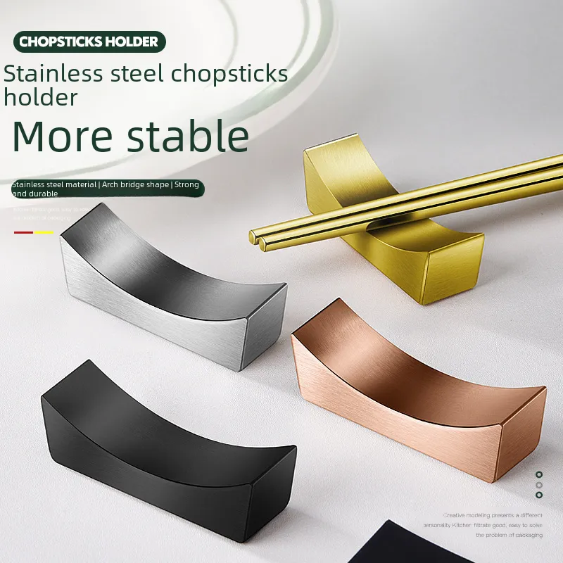 Premium Stainless Steel Chopsticks Rest - Ingot Design, Perfect for ...