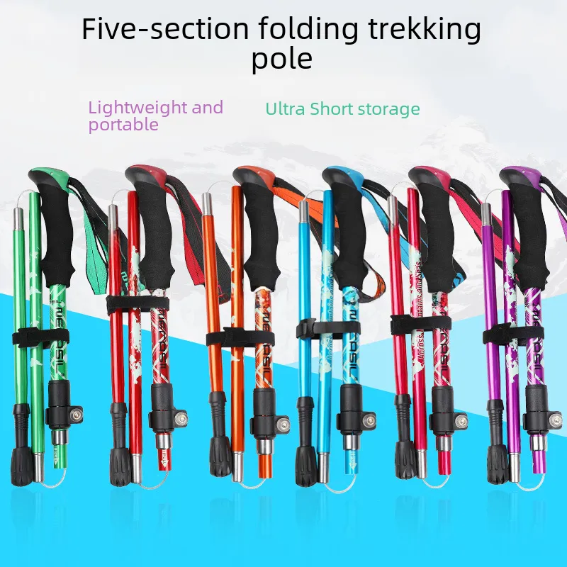 Ultra-Short Folding Trekking Poles: Premium Aluminum Walking Sticks ...