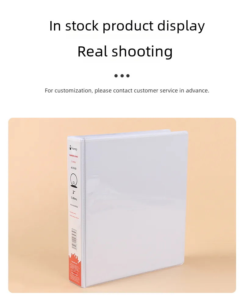 A4 Thickened PVC Insert Folder: Waterproof Loose-Leaf Binder for ...