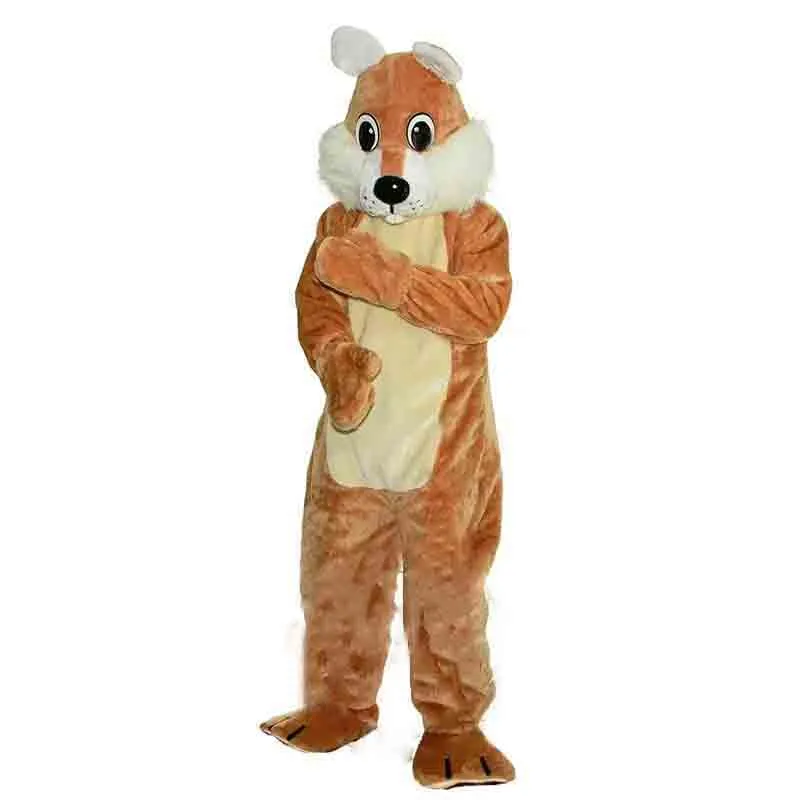 Cute Brown Squirrel Mascot Costume for Adults, Cartoon Character Outfit ...