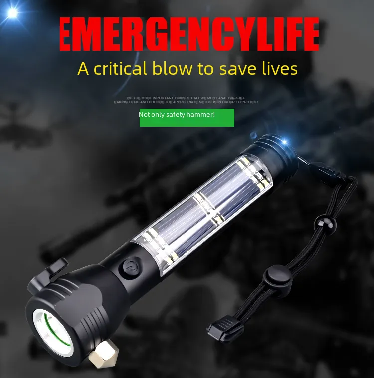 Solar Rechargeable Flashlight 10W Aluminum Alloy... From Ddmymon, $54. ...