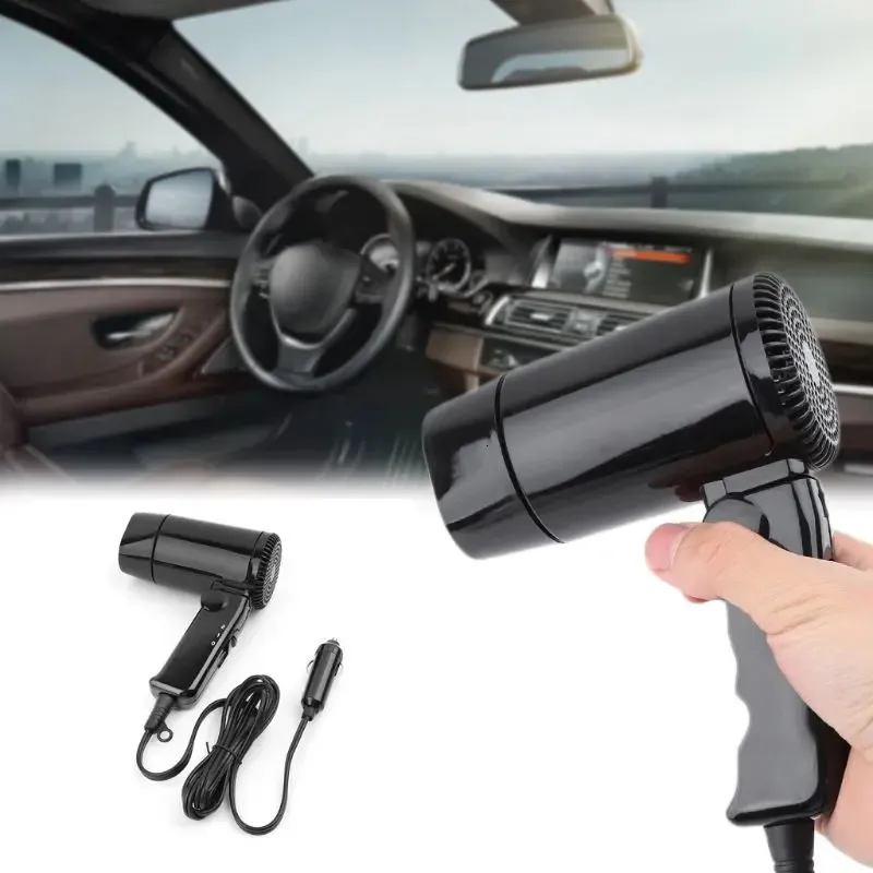 Portable 12V Automotive Blow Dryer - Cold & Folding Car Hair Dryer for ...