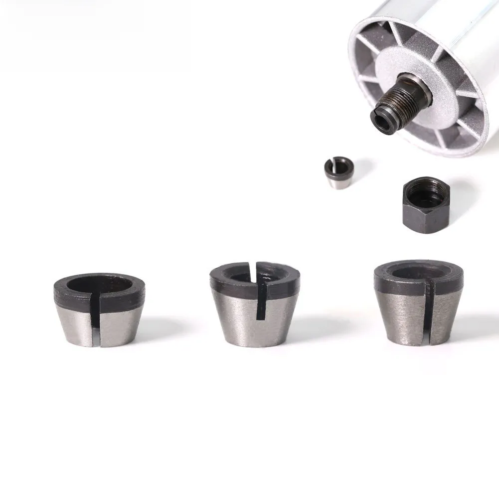Precision Router Collet Reducer Set: 6mm, 1/4, 8mm - Premium Quality ...
