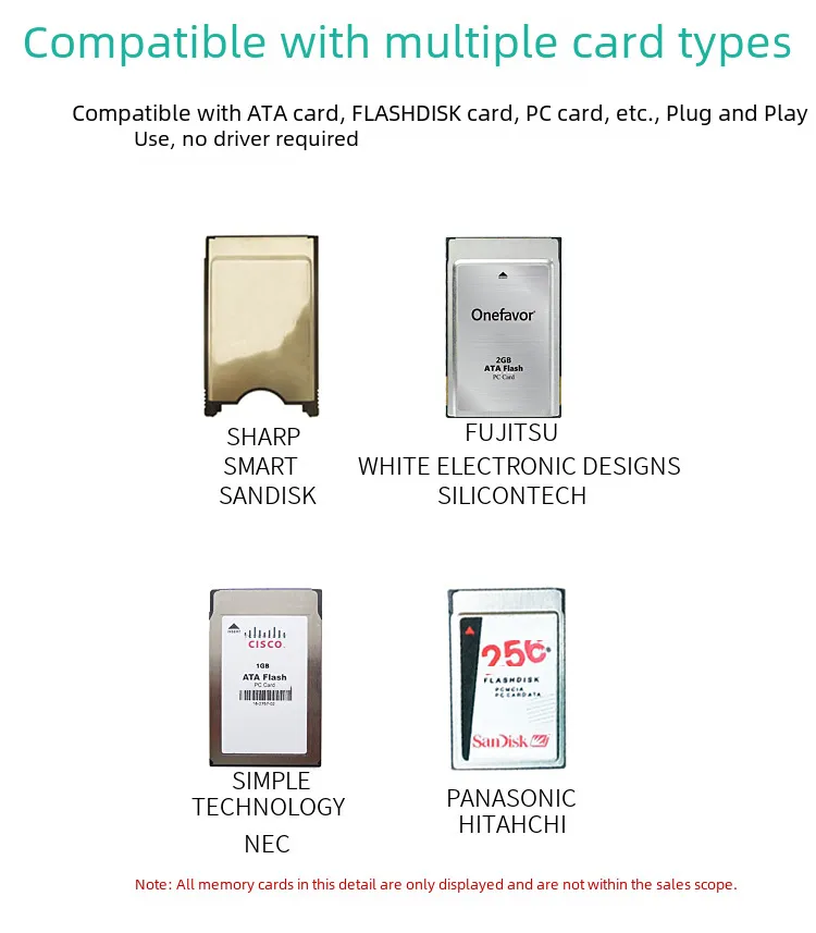 High-Speed PCMCIA Card Reader - USB 2.0 Adapter for ATA Flash Disks ...