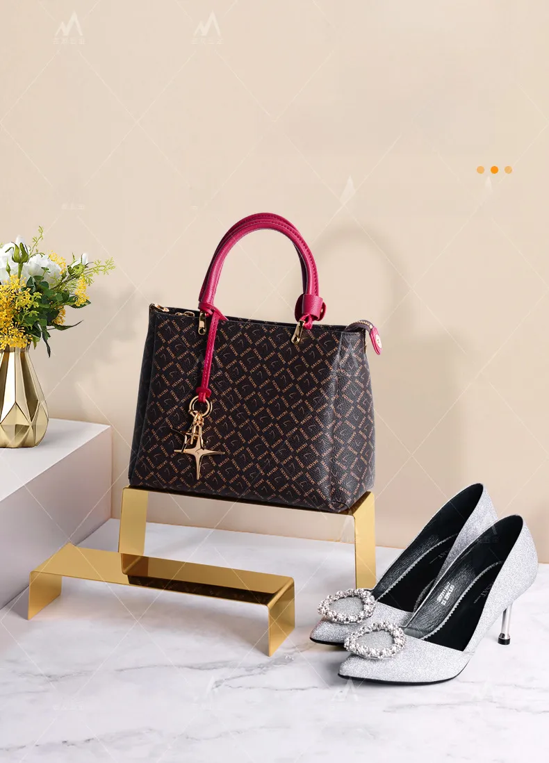 Premium Stainless Steel Shoe & Bag Display Rack - Elevate Your Store ...