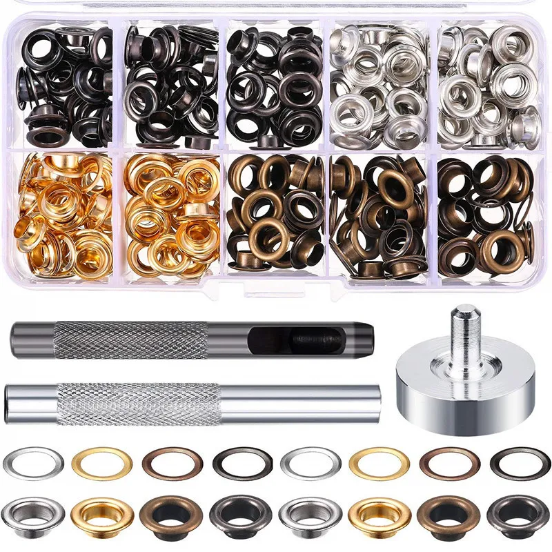 of 6mm Inner Diameter Copper Metal Air Eyelets with Installation Tool ...