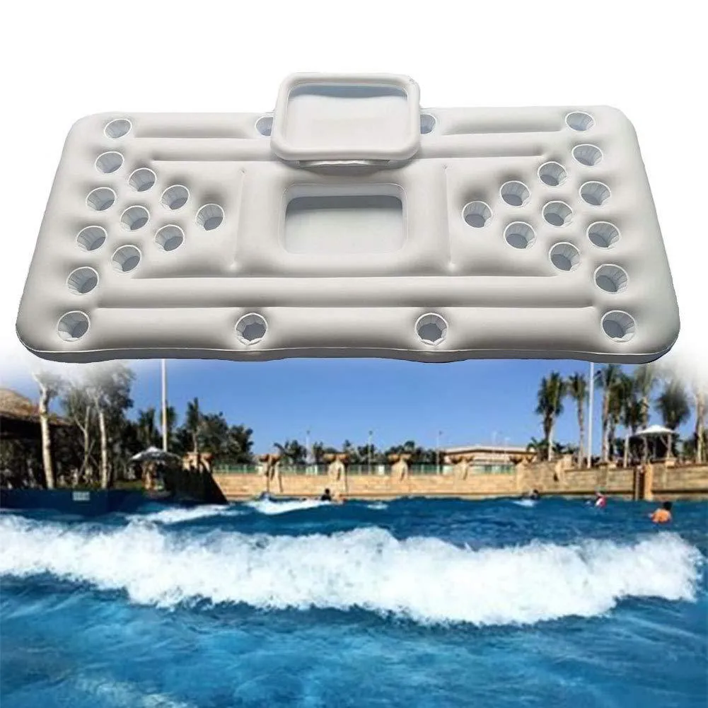 Cup Holder Tables Inflatable Floating Game Table With Cup Holders And ...