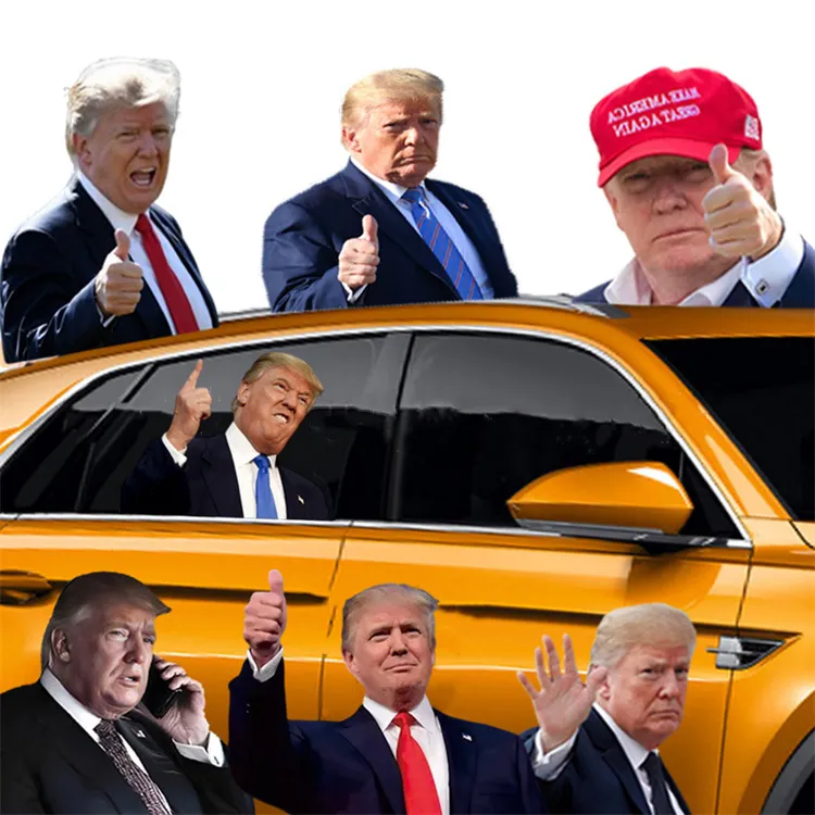 27X32cm Trump 2024 Car Sticker Banner Flags Party Supplies U.S ...