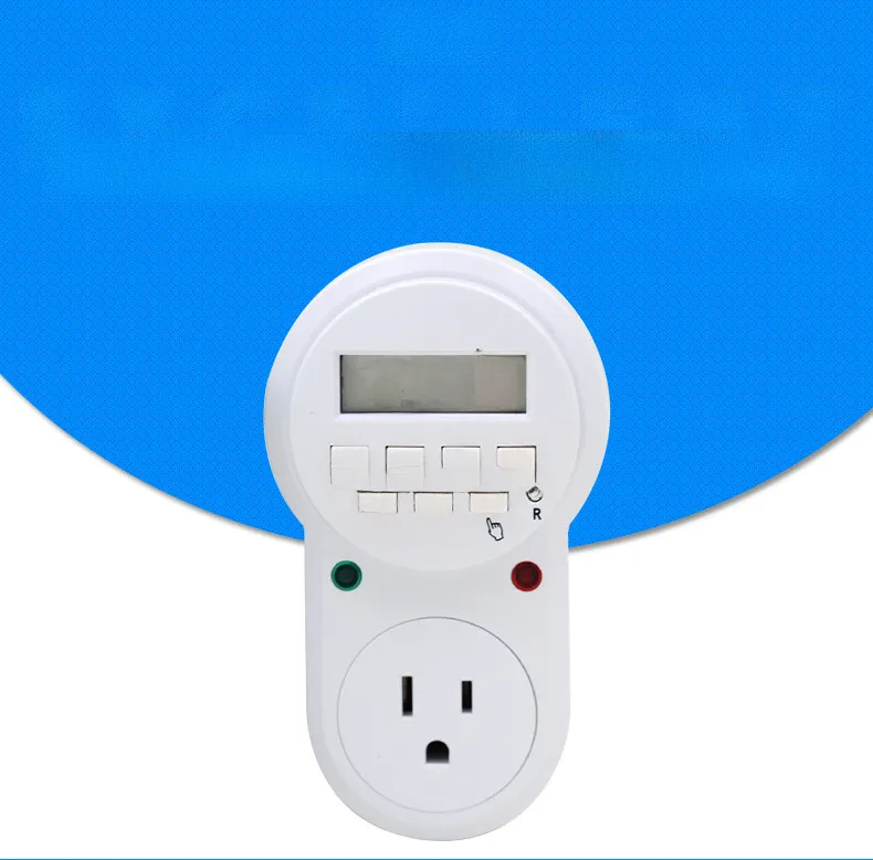 Spot 110V US Electronic Timer UV Lamp Socket Automatic Power Off With 7 ...