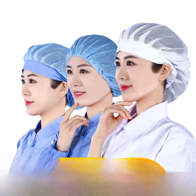 DHgate.com:Mesh Cap for Food Factory Work: Breathable Anti-Drop Kitchen ...