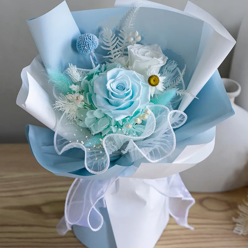 Graduation Gifts For Teachers: Artificial Rose Bouquet Eternal Flower ...