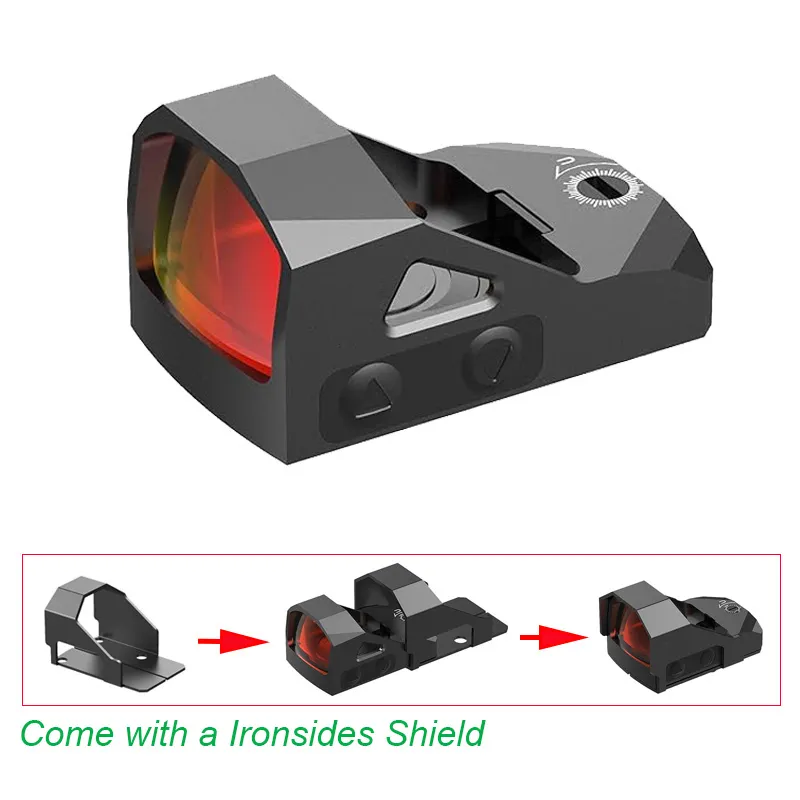 Tactical Liberty Red Dot Sight Compact 3 MOA Reticle Reflex Sights 1x22 ...