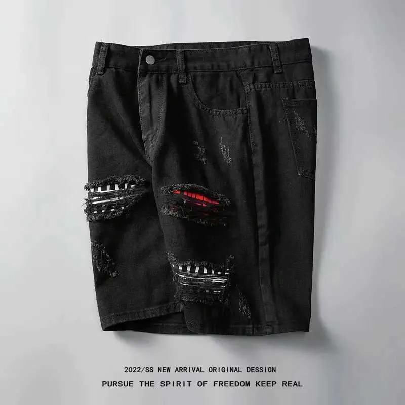 Y2K Summer New Jeans Shorts, Retro Harajuku Loose Wide-Leg Pants, Mens ...