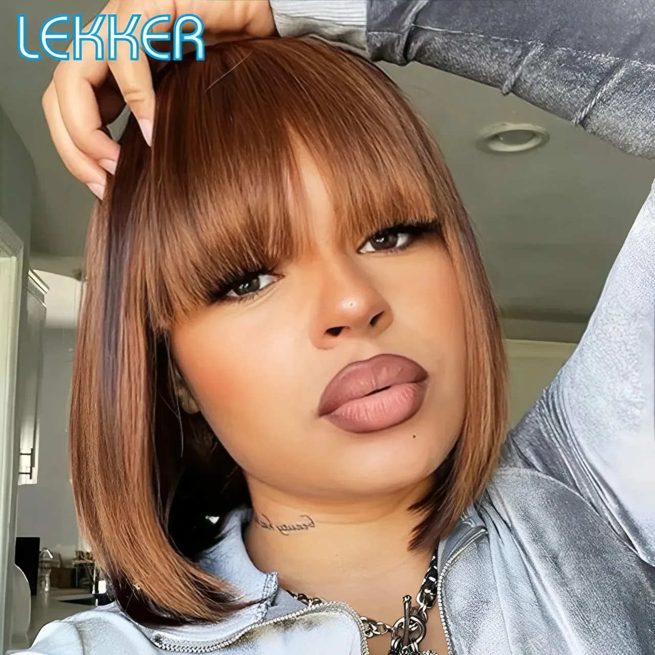 Lekker Brazilian Remy Human Hair Wigs Ombre Brown... From Hui0007, $7. ...