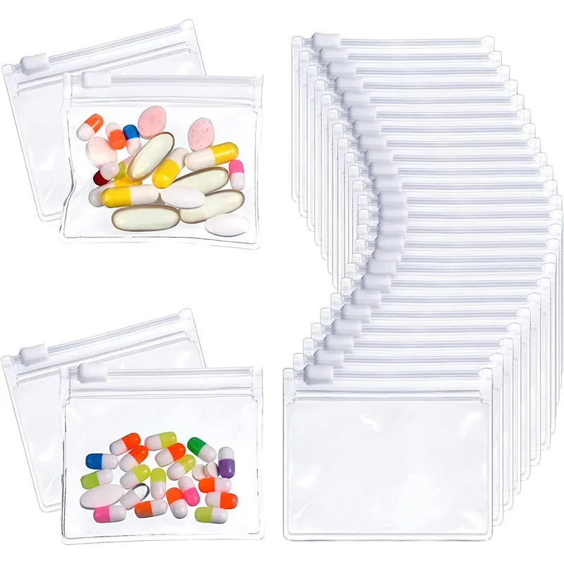 Eva Medicine Bag: Basic Transparent Simple Zipper Food Grade Plastic ...