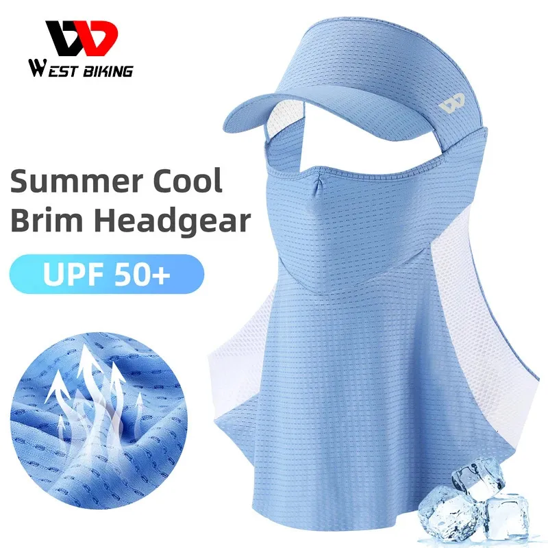 Cycling Sun Hat With Mesh Mask & UPF50 Protection Breathable ...