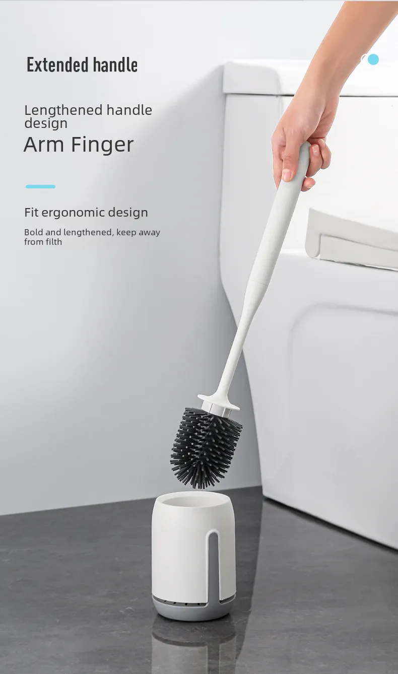 Premium Wall-Mounted Toilet Brush Set: Deep Cleaning, No Dead Angles ...