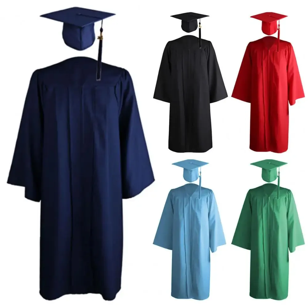 Graduation Cap And Gown Set For Students Adult University Degree Suit ...