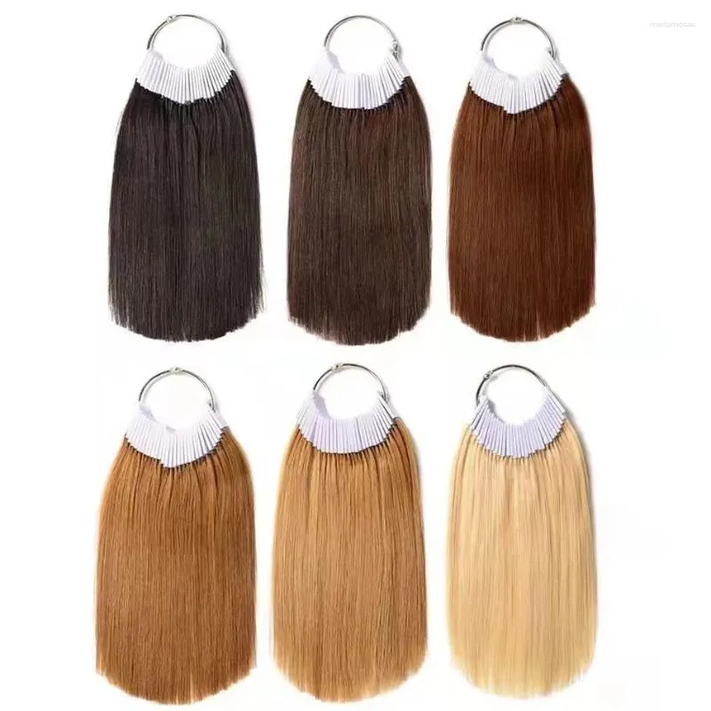 Real Human Halo Extensions Color Ring Chart Strands For Beauty Salon ...