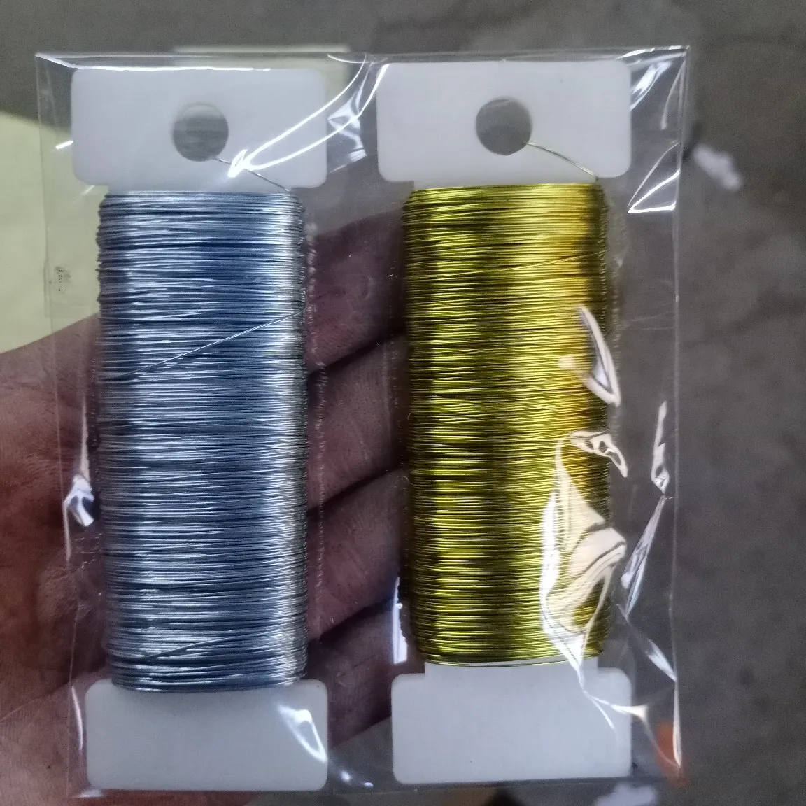 DHgate.com:Premium 0.35mm Beading Wire - 50m Gold & Silver Craft Wire ...
