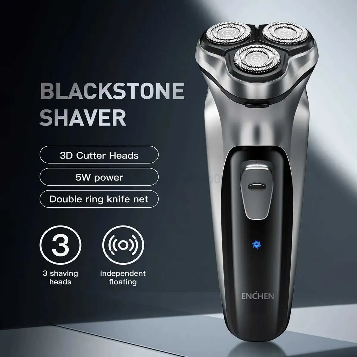 3D Floating Electric Shaver for Men - Washable, USB Rechargeable ...