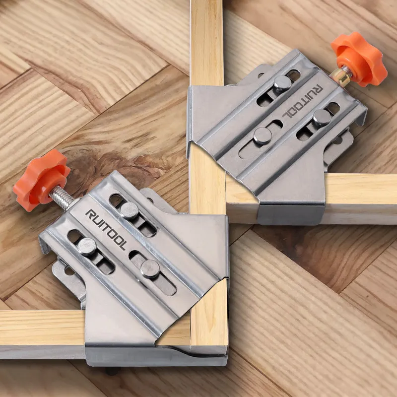 Premium 90 Degree Woodworking Clamp - Stainless Steel Right Angle Clip ...