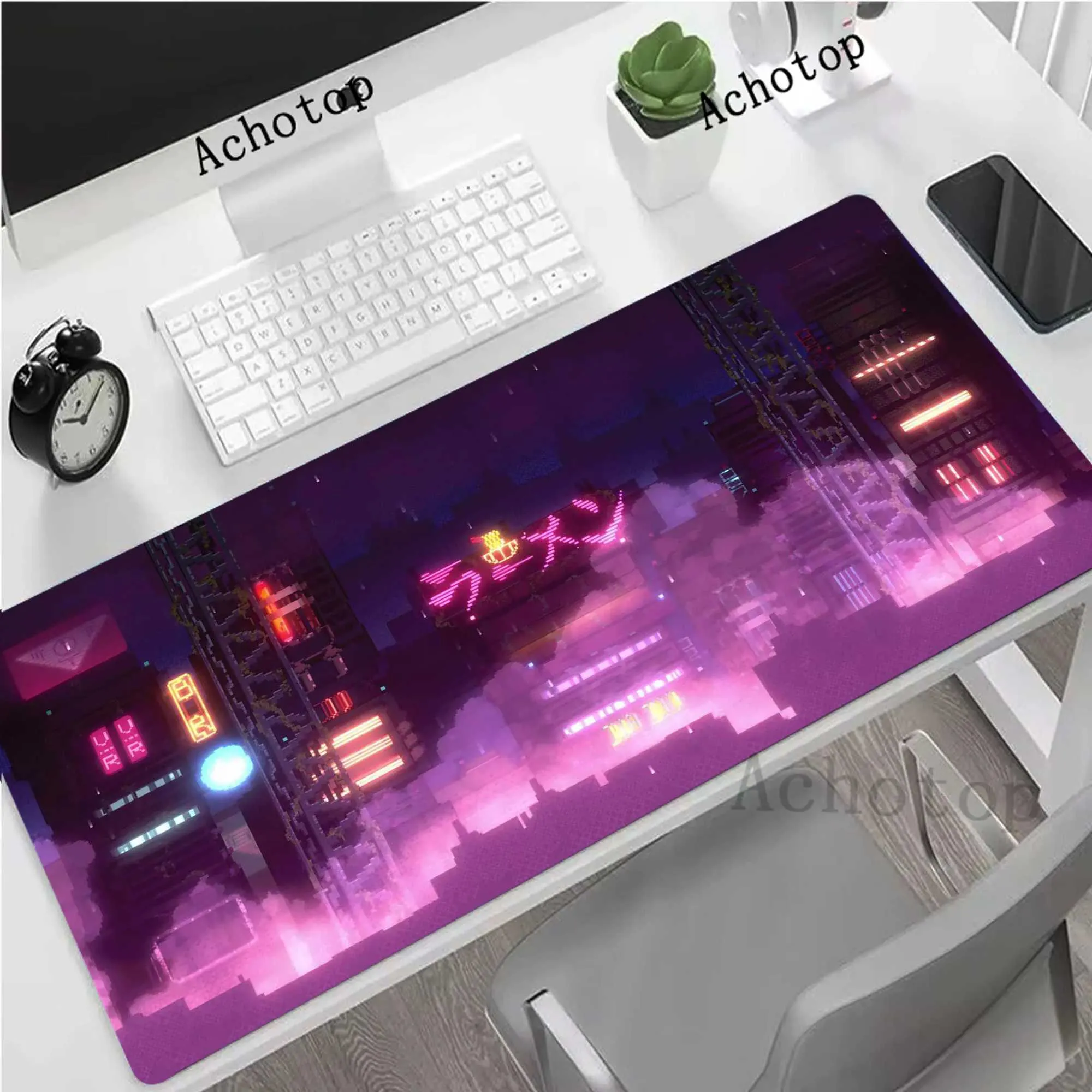 Large Gaming Mouse Pad With Wrist Rest Pixel Art Design, HD Print ...
