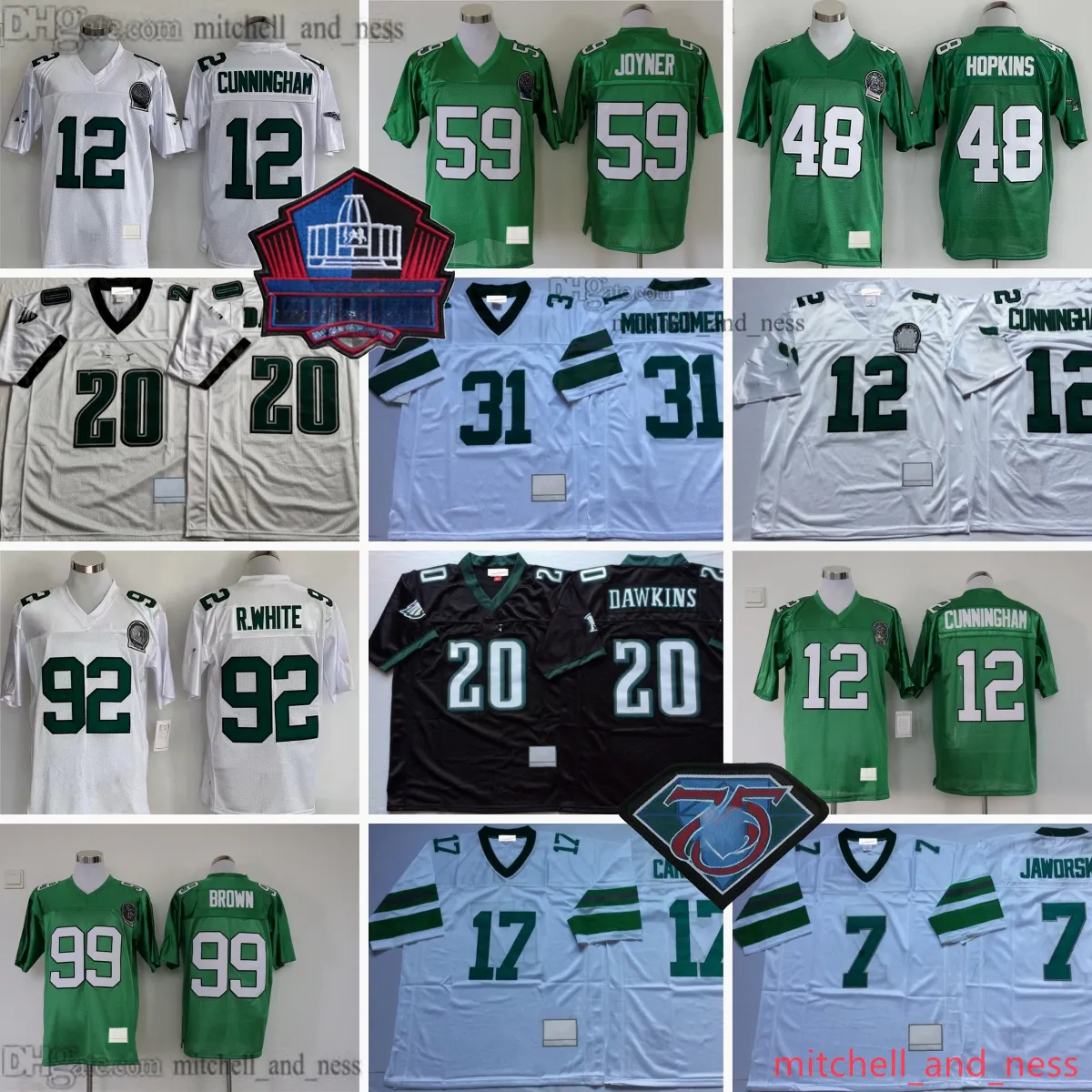 DIY Throwback Movie Football 12 Randall Cunningham Jersey 1989 Retro ...