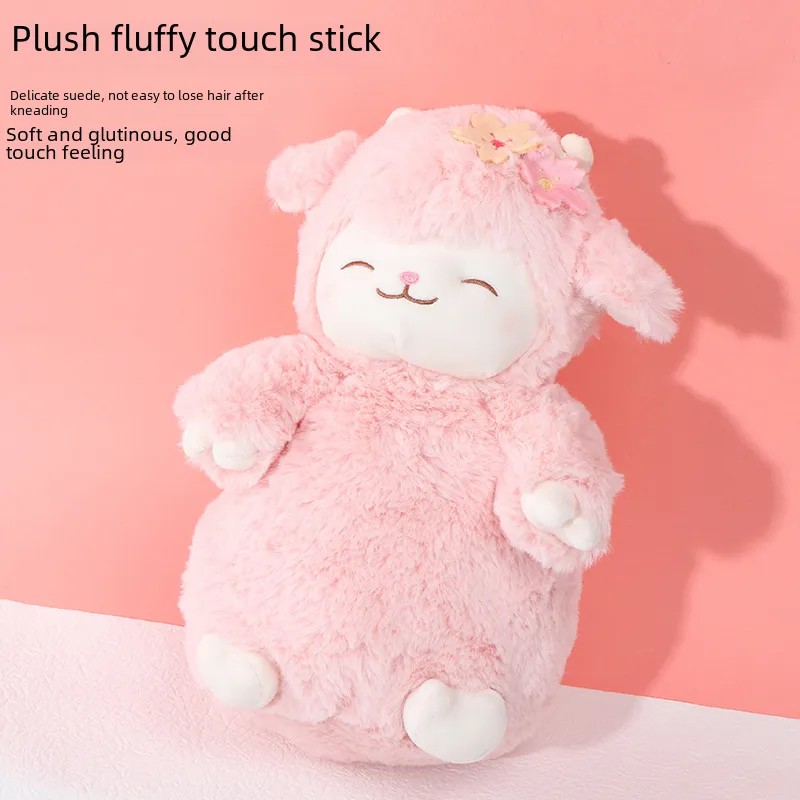 Miniso Plush Stuffed Lamb Toy Adorable Cherry Blossom Sheep Plush Doll ...