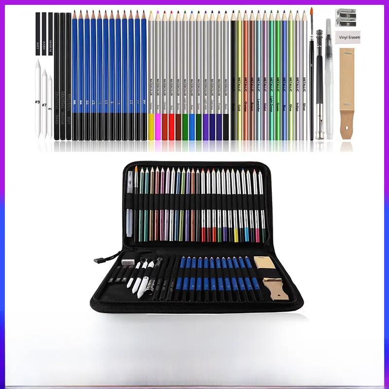 Professional Drawing Pencil Set: Sketching Art Supplies With Lead ...