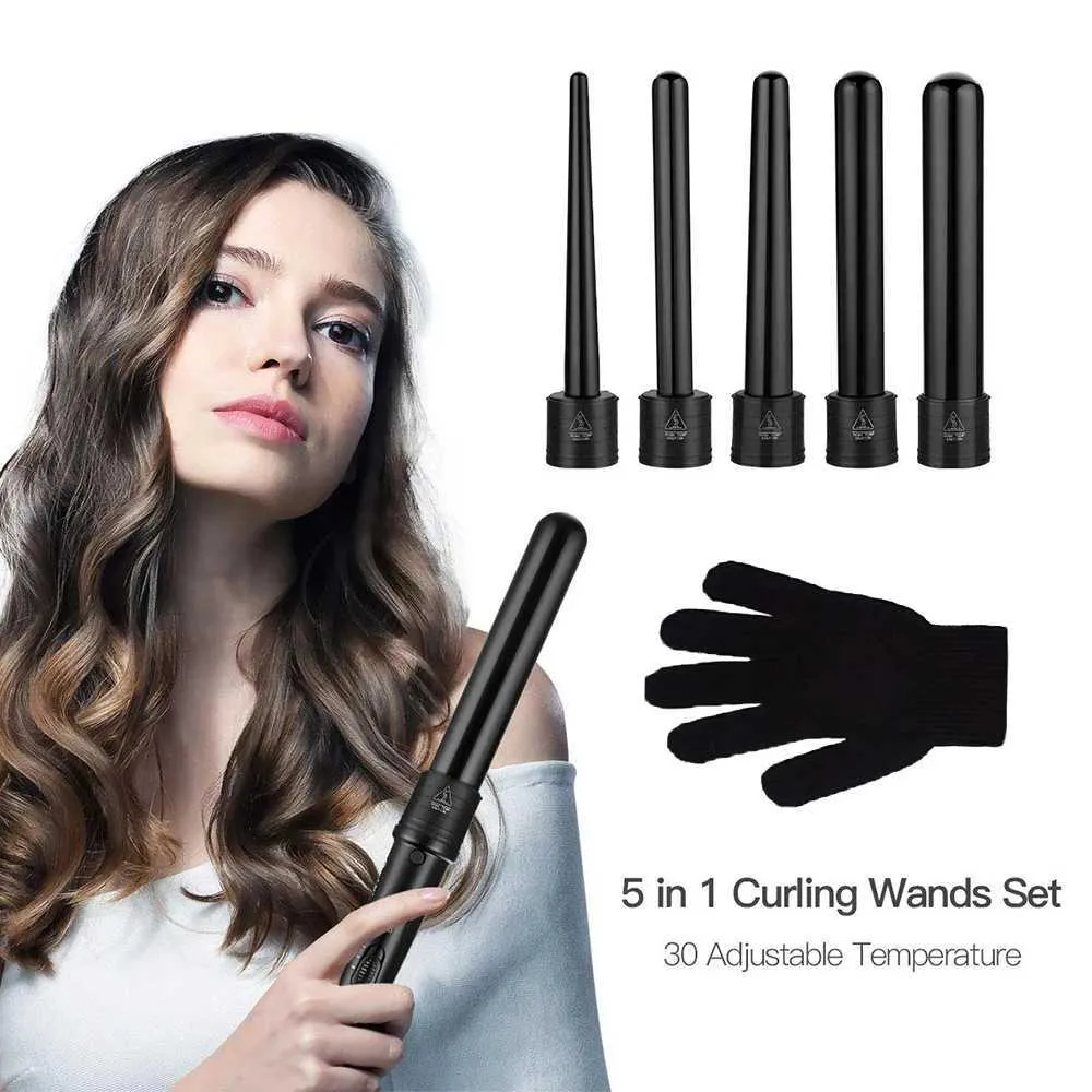 Professional Hair Curler Set 9-32mm - Create Perfect Curls & Waves ...